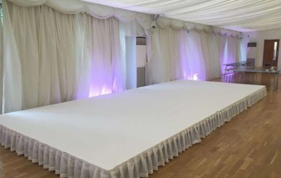 12' x 24' White Stage Rental Toronto - Event Expert